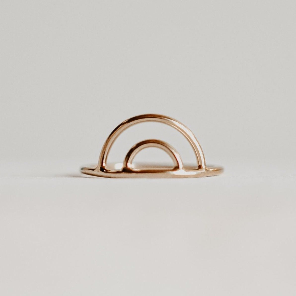 Rainbow shaped ring store