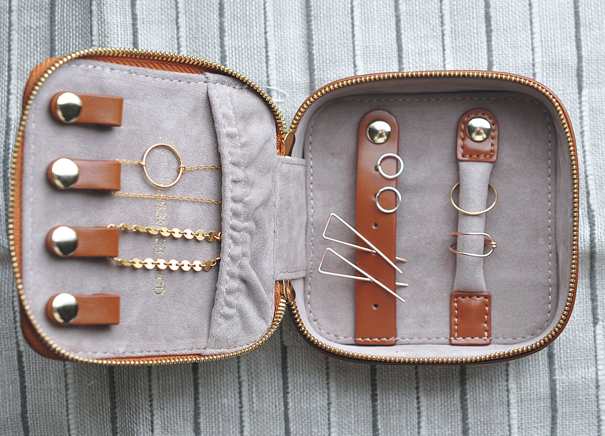 Pocket Sized Jewelry Case – Quad Espresso Jewelry