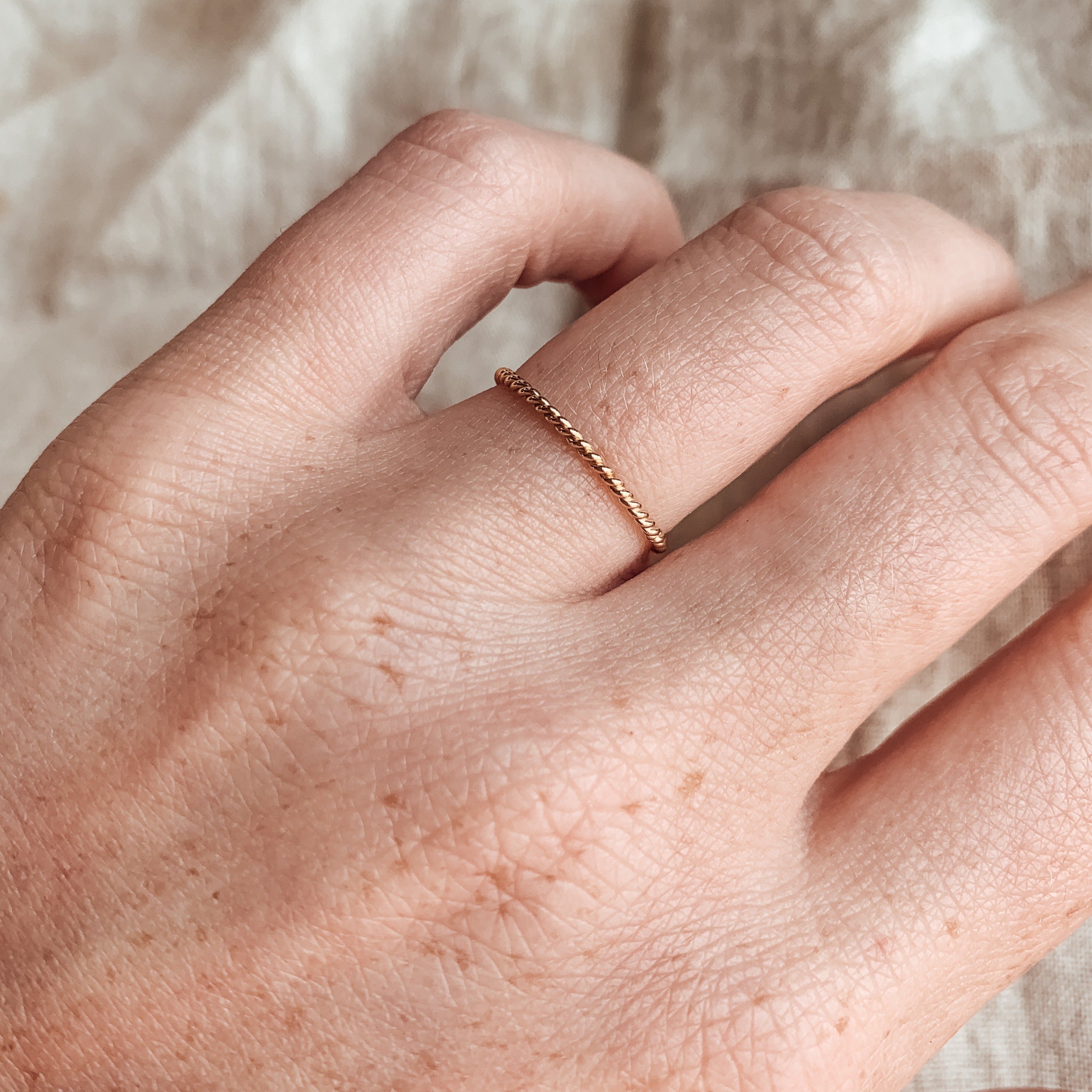 Twisted Wire Ring – Quad Espresso Jewelry